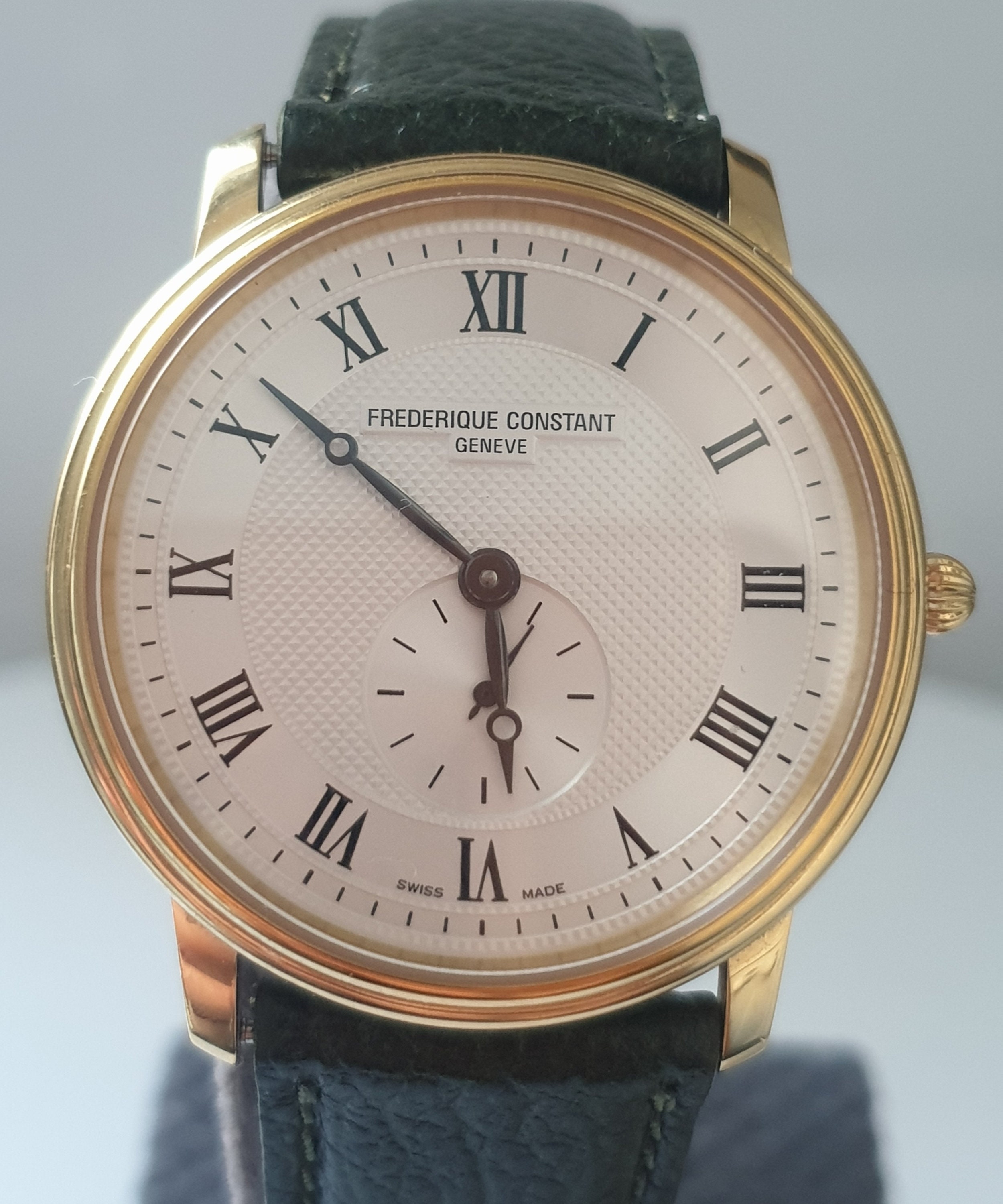 Excellent Frederique Constant Gold Plated Slimline Wrist Watch,nos ...