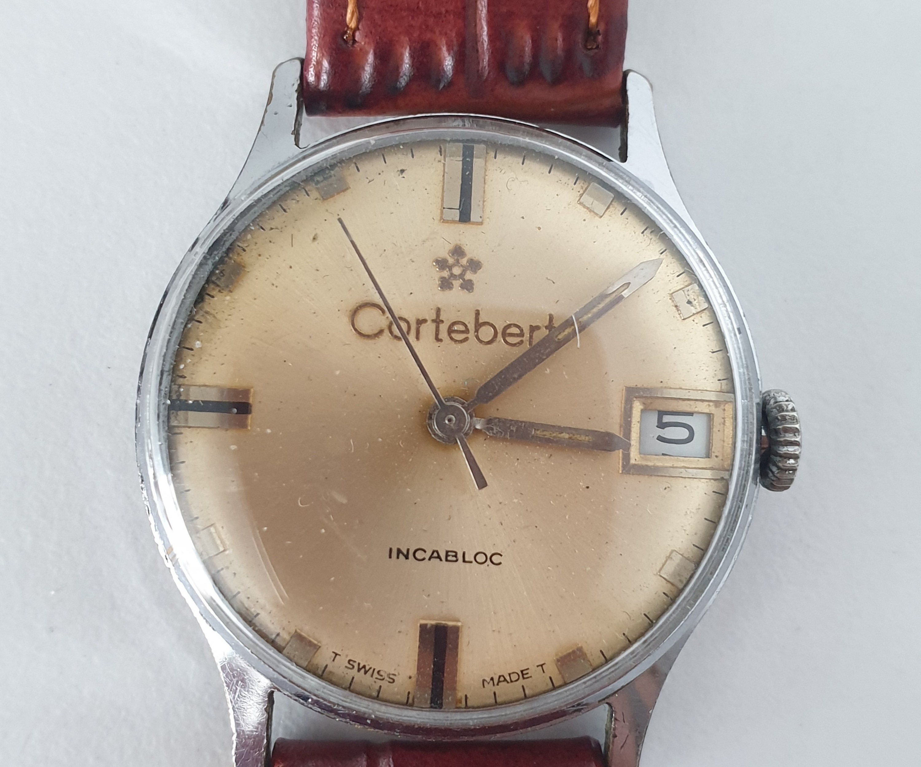 Cortebert Vintage Mechanical Hand Wind Men's Dress Wristwatch ...