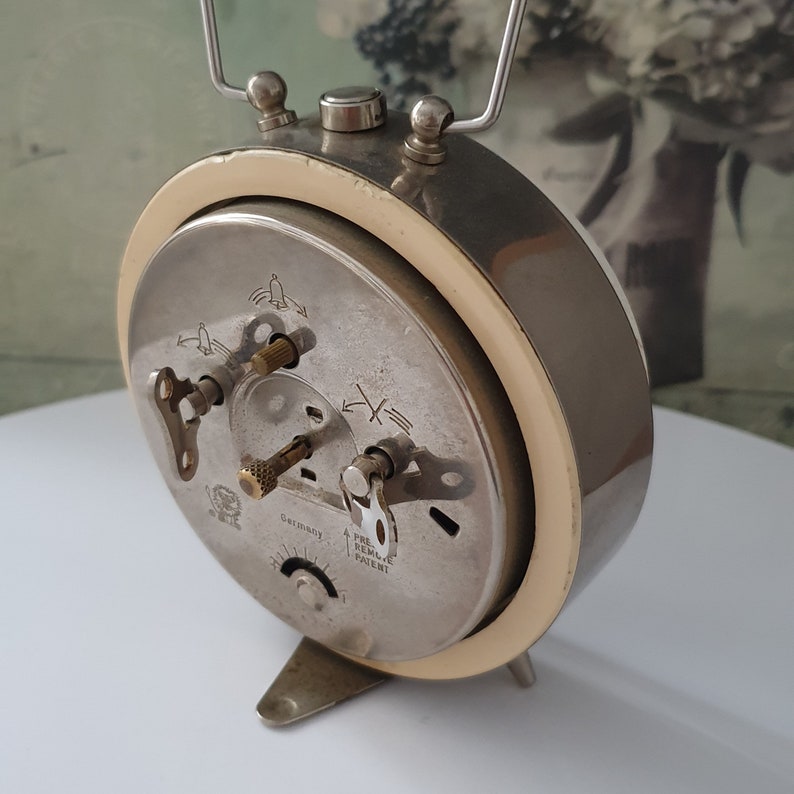 Rare Vintage JERGER Repetition Alarm Clock Luminous,west Germant Desk ...