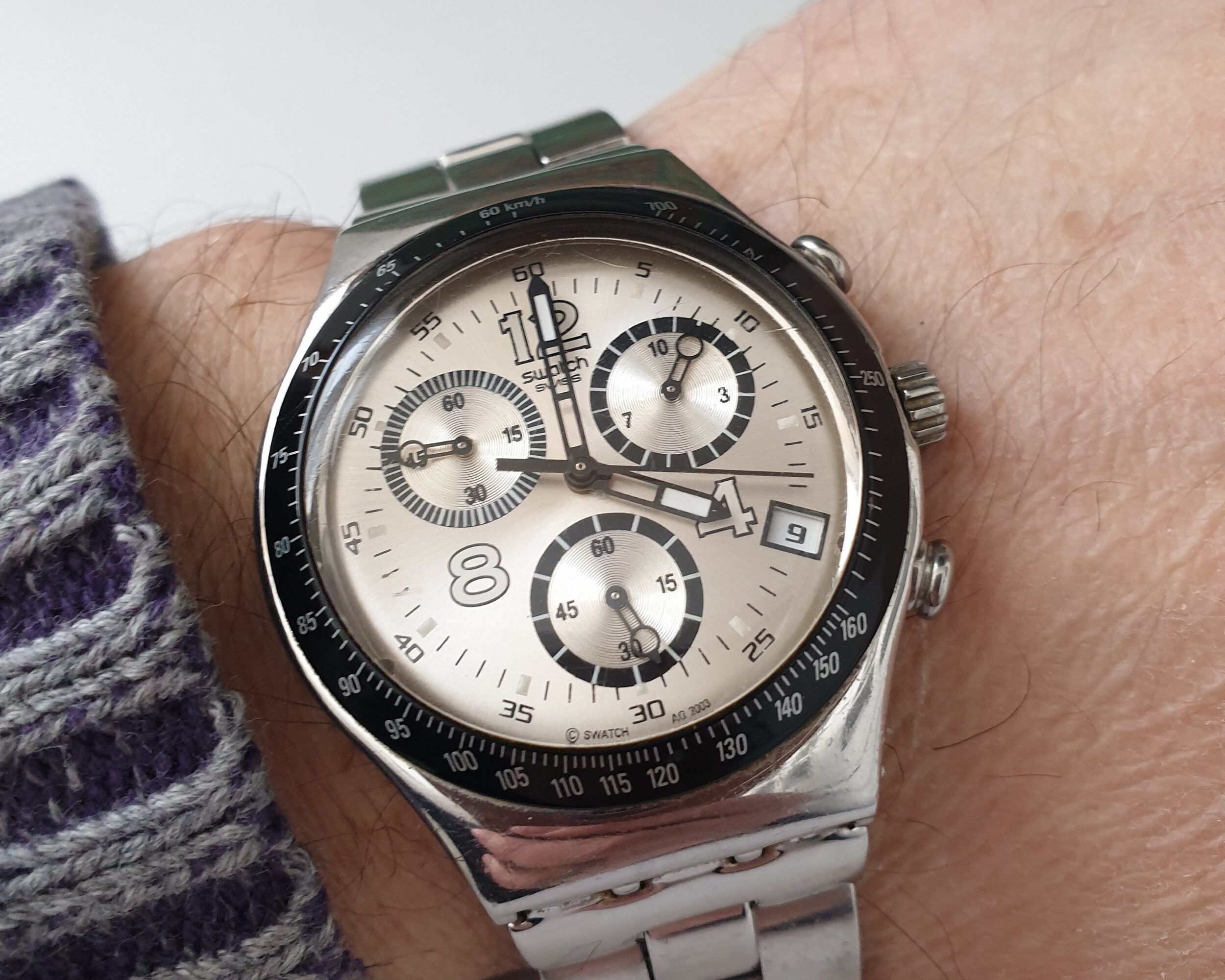 Swatch Irony Chronograph ' Get in the Game' YCS450 Watch Vintage 2003 - Etsy