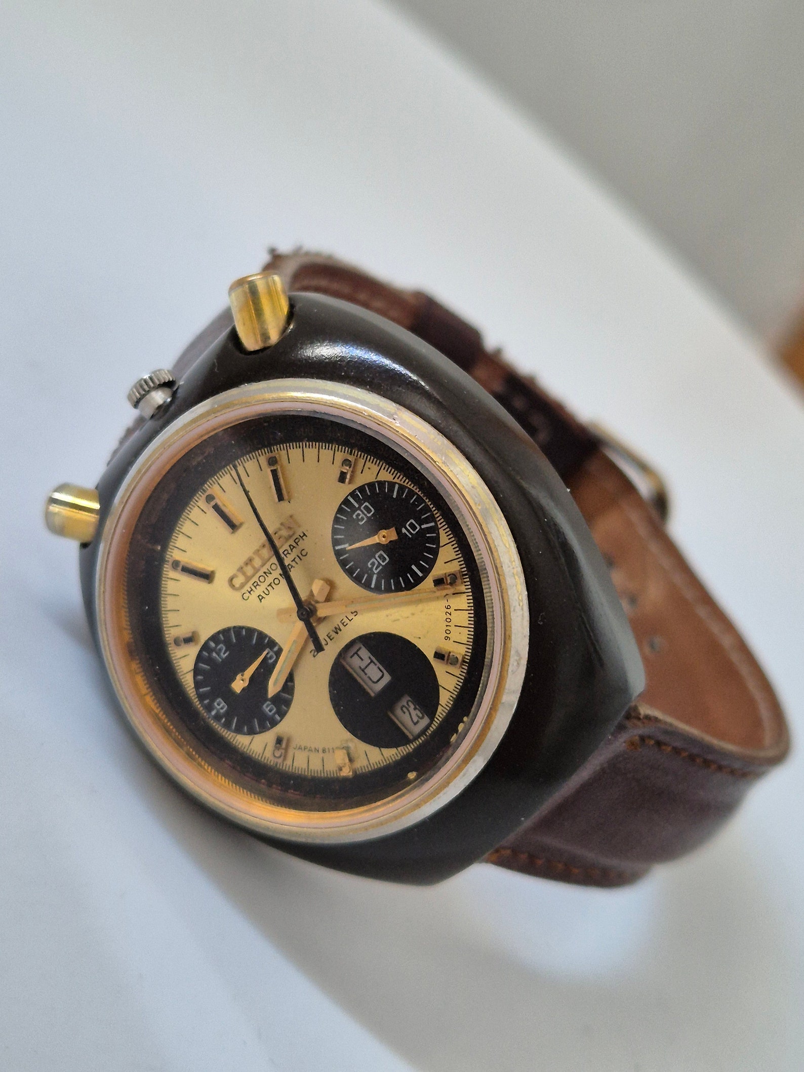 Great CITIZEN Bullhead Challenge Timer Flyback Chonograph Automatic ...