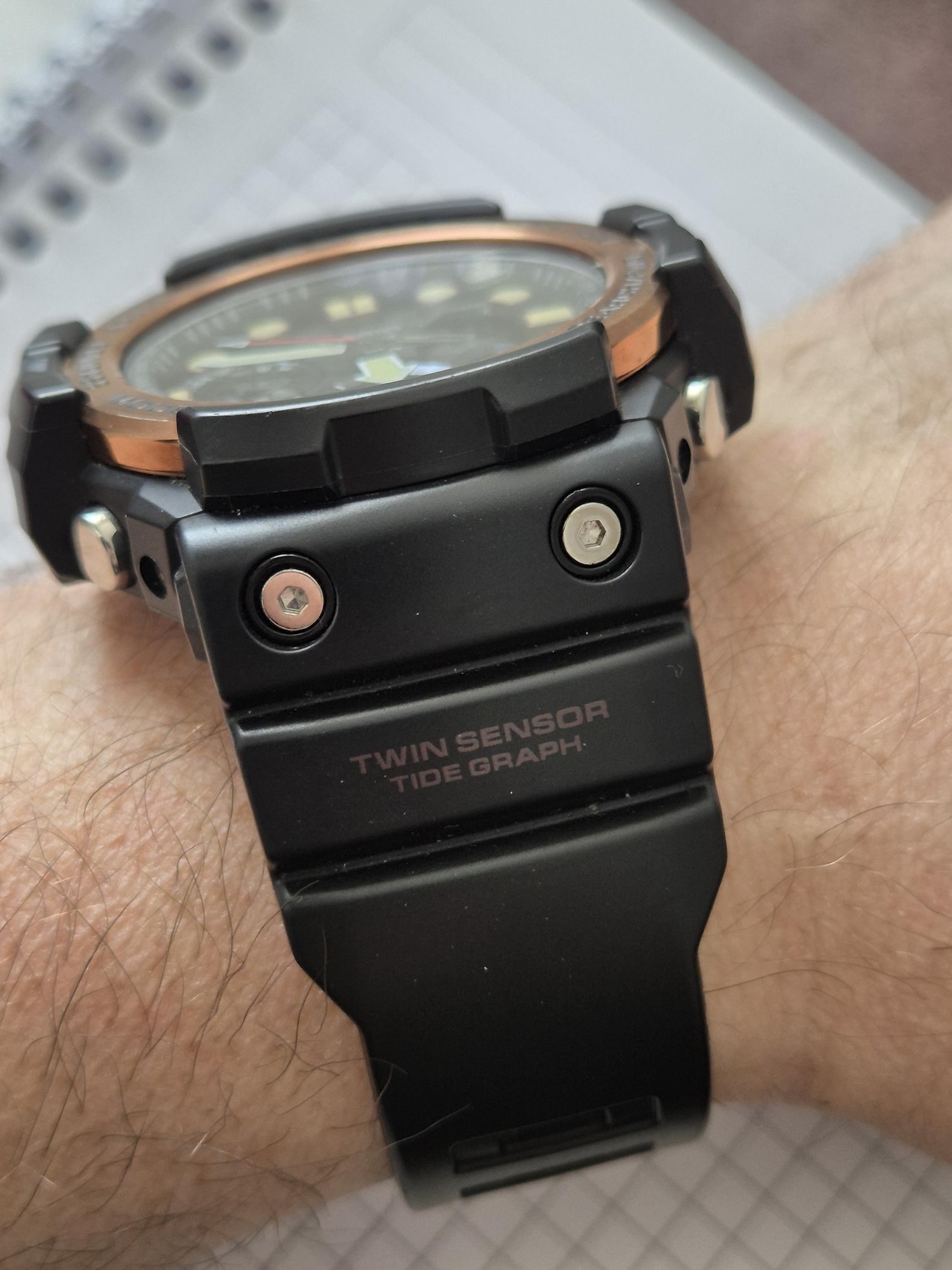 Rare Vintage Casio G-shock Watch Gulf Master Moon Tide Graph Quartz Men ...