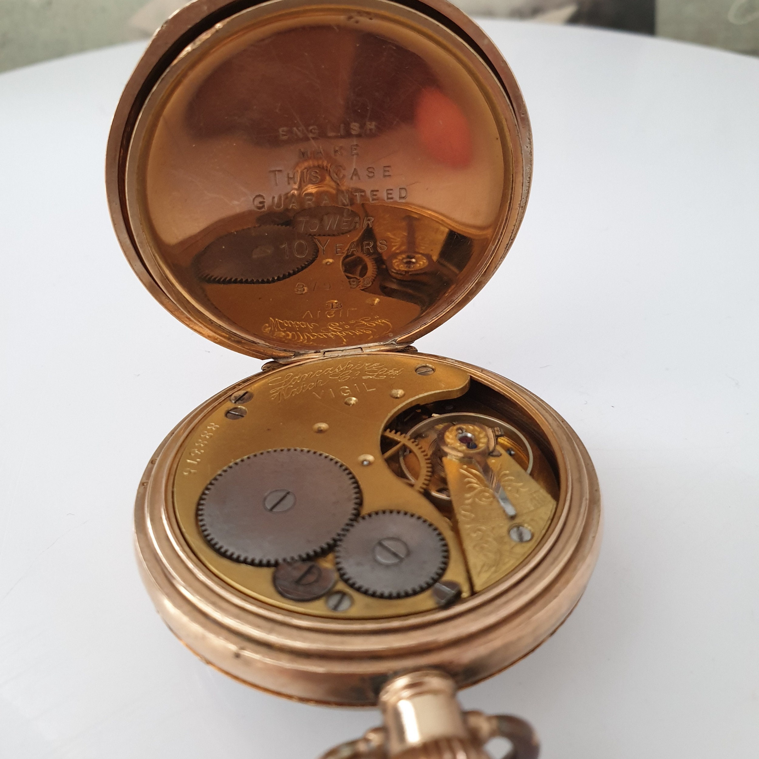 Antique Prescot Gold Plated Pocket Watch England Ca. 1900 - Etsy