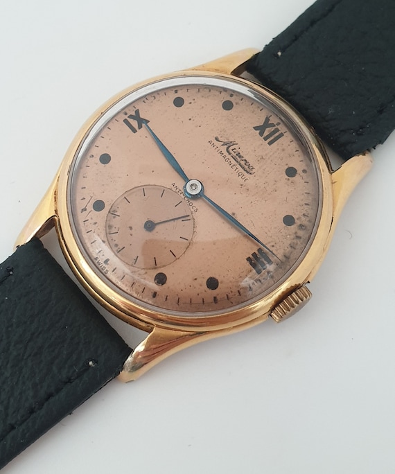 Ultra Rare Minerva Vintage Mechanical Hand Wind Wrist… - Gem