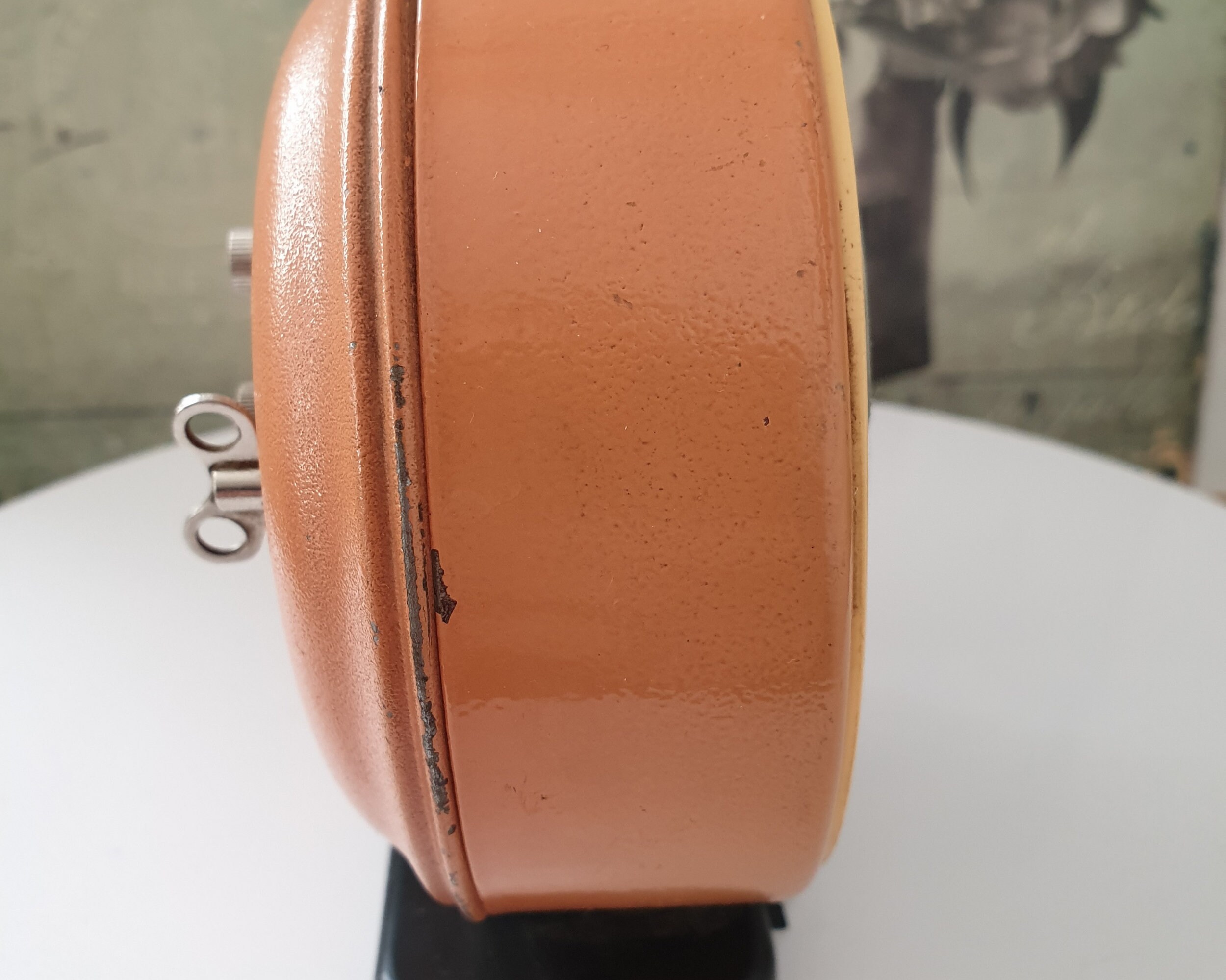 Vintage Jantar USSR Mechanical Alarm Table Clock, Antique Russian Desk ...