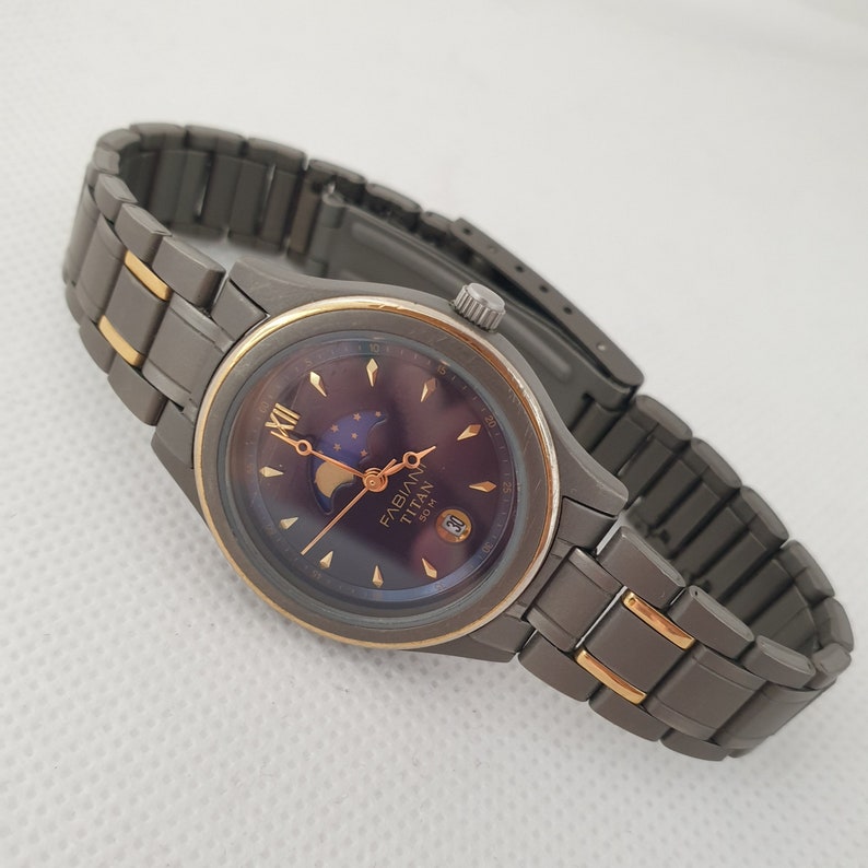 Stunning Fabiani Titan Moonphase Vintage Japan Miyota Quartz 1990's ...
