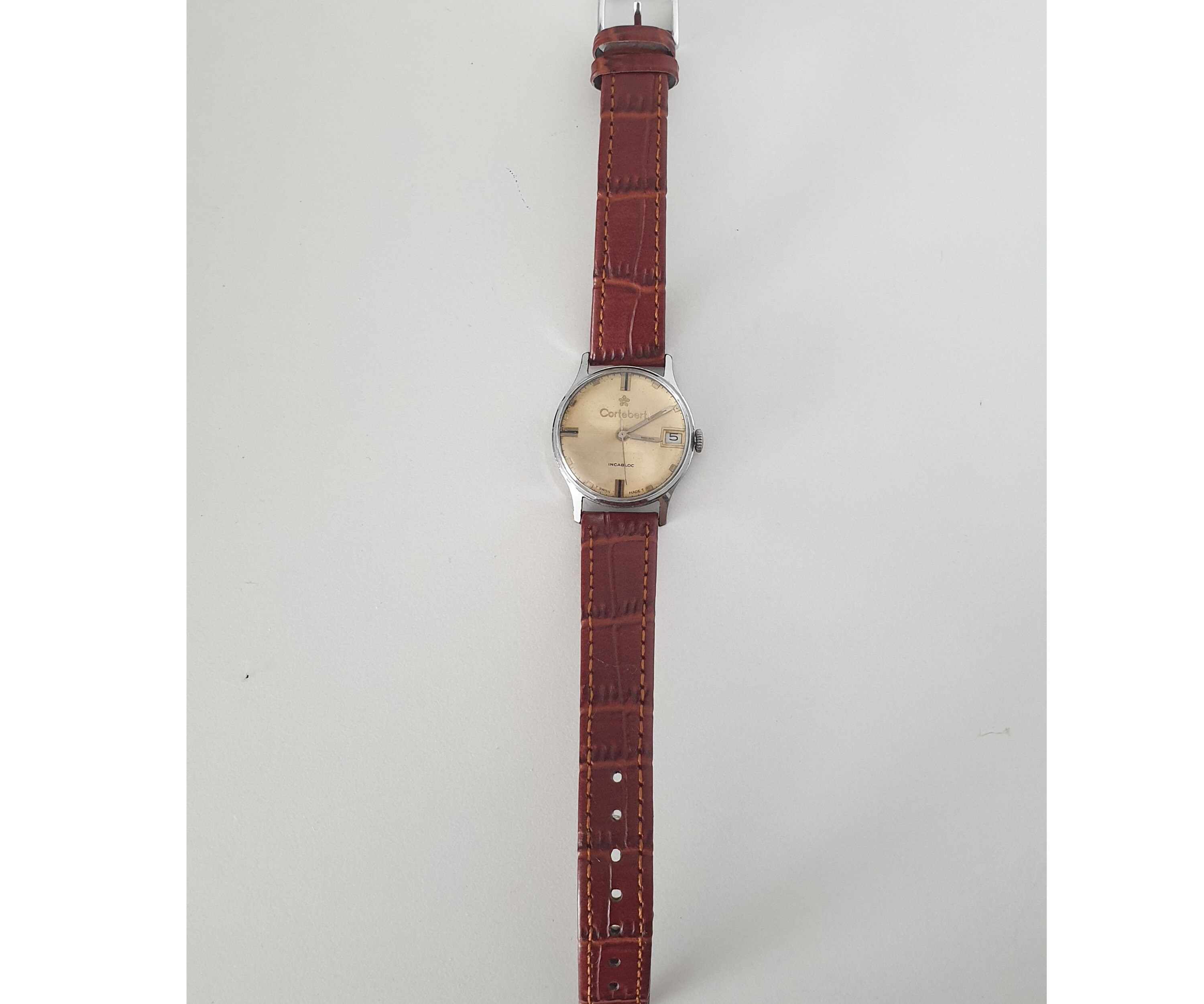 Cortebert Vintage Mechanical Hand Wind Men's Dress Wristwatch ...