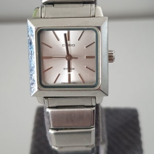Amazing Vintage Casio White Dial Unisex Watch With Steel - Etsy