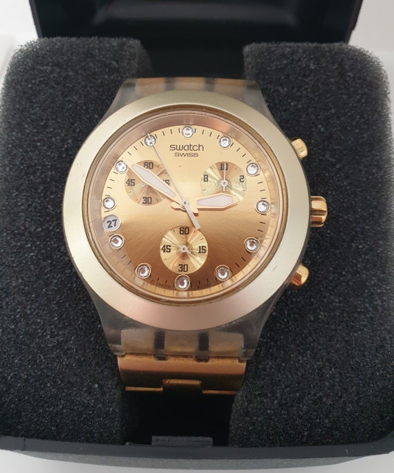 Rare Swatch Irony Diaphane Full-Blooded Chronograph S… - Gem