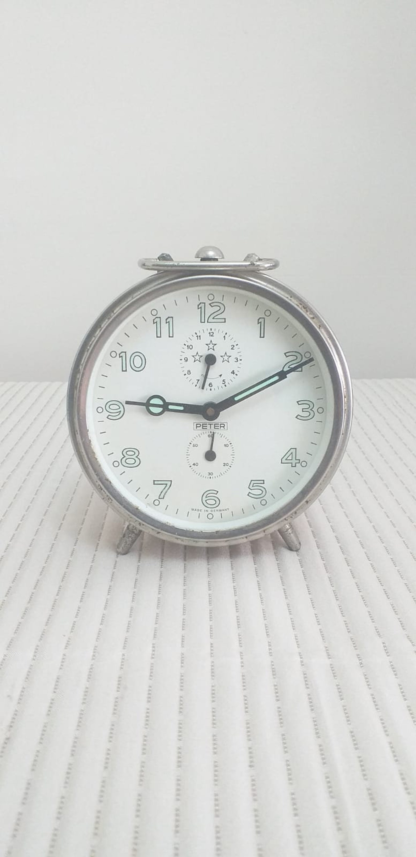 Vintage Peter Mechanical Alarm Clock, German Made, 1960s Desk Clock - Etsy