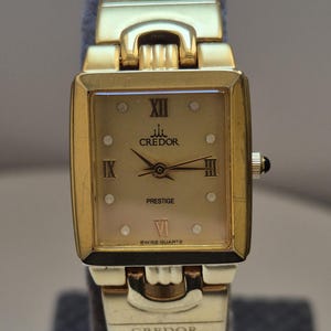 SEIKO Credor Prestige Women Quartz Watch,gold Plated 1990s Vintage ...