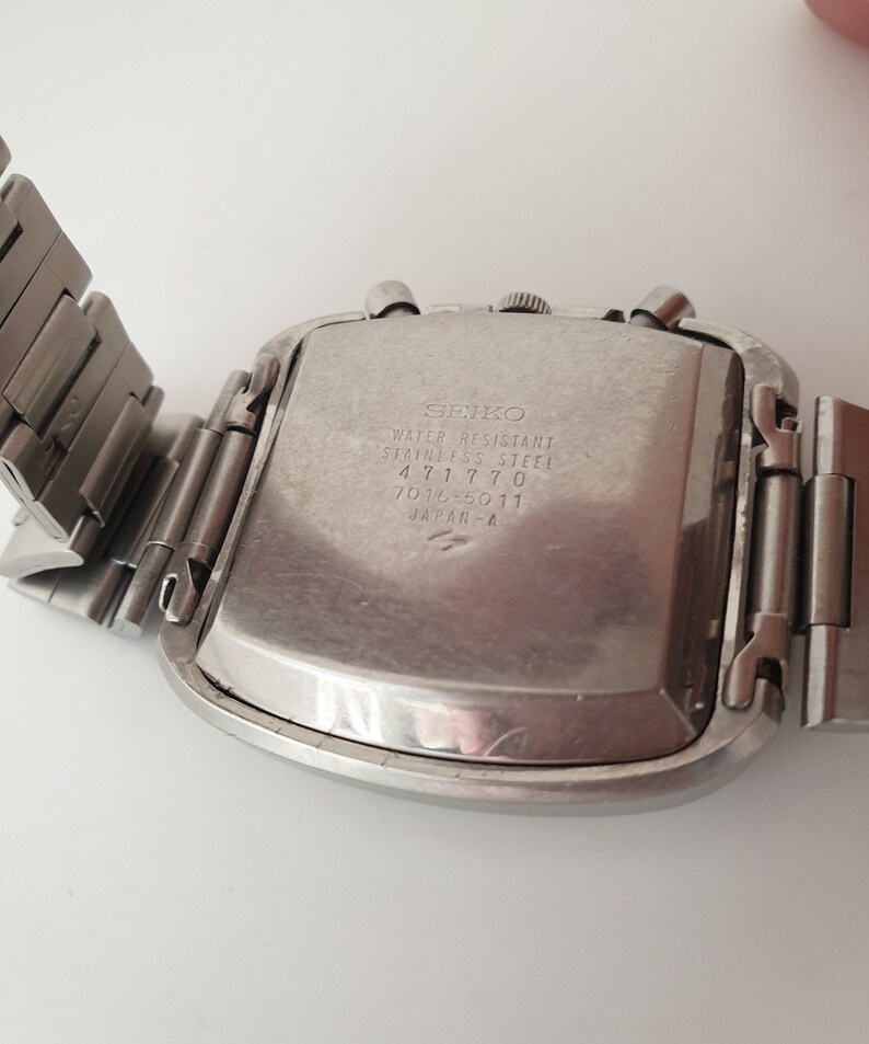 Ultra Rare Seiko Monaco Automatic Chronograph Men's Watch 7016-5011 ...