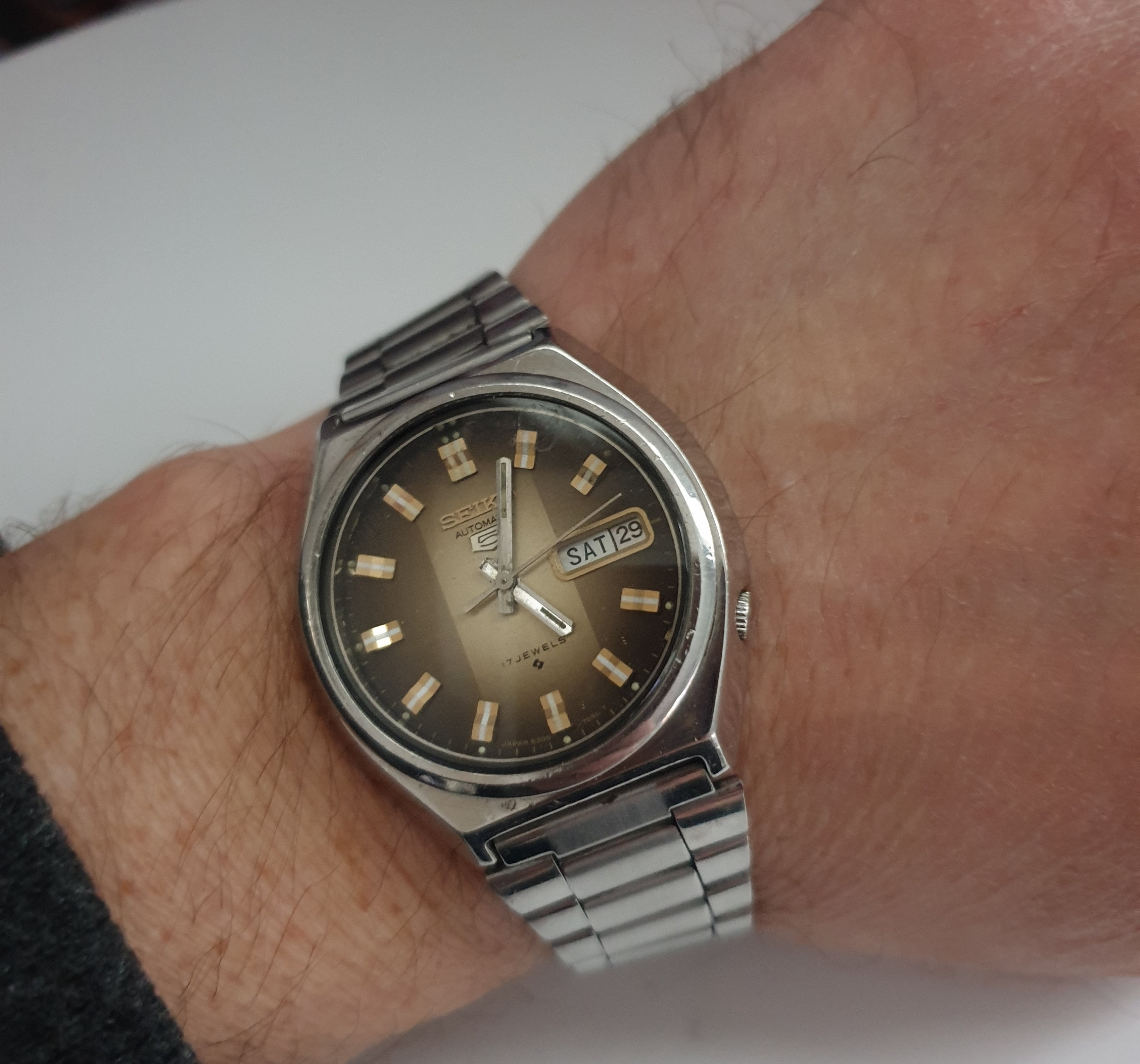 Seiko 5 Automatic Movement 6119-7540 Cal. 1970's Vintage Japan Made Men ...