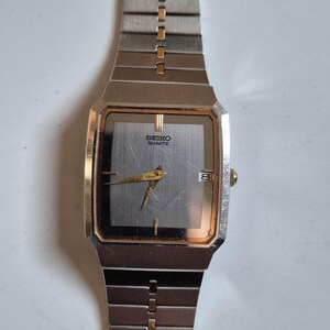 Vintage Seiko Tank Quartz Watch,gift for Mothers,gift for Fathers, Birthday Gift,minimalist ...