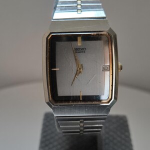 Vintage Seiko Tank Quartz Watch,gift for Mothers,gift for Fathers, Birthday Gift,minimalist ...