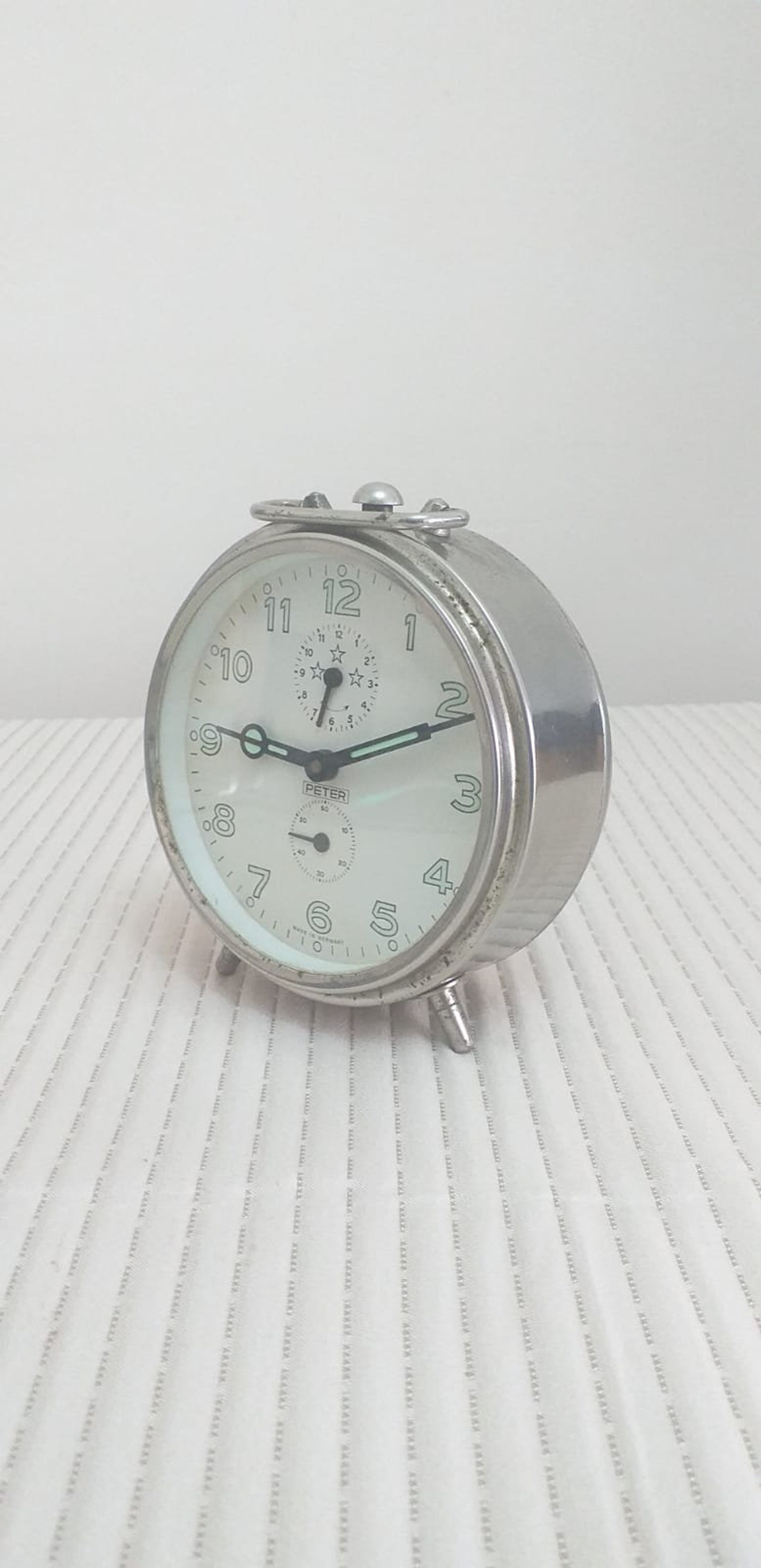Vintage Peter Mechanical Alarm Clock, German Made, 1960s Desk Clock - Etsy