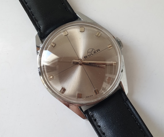 Great BULER Watch Swiss Made Mechanical Hand Wind For… - Gem