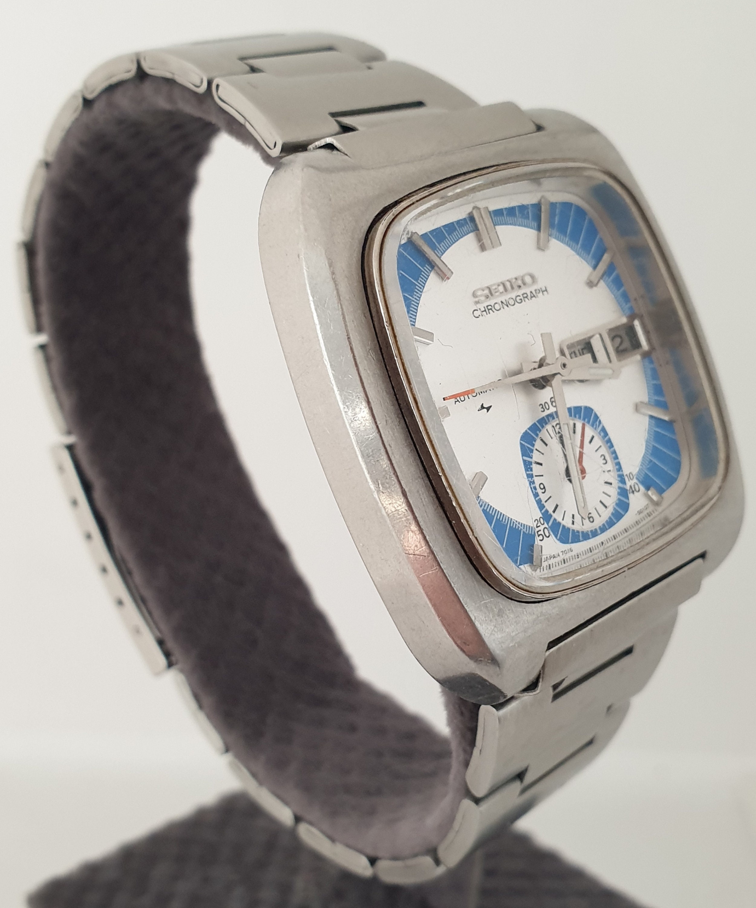 Ultra Rare Seiko Monaco Automatic Chronograph Men's Watch 7016-5011 ...