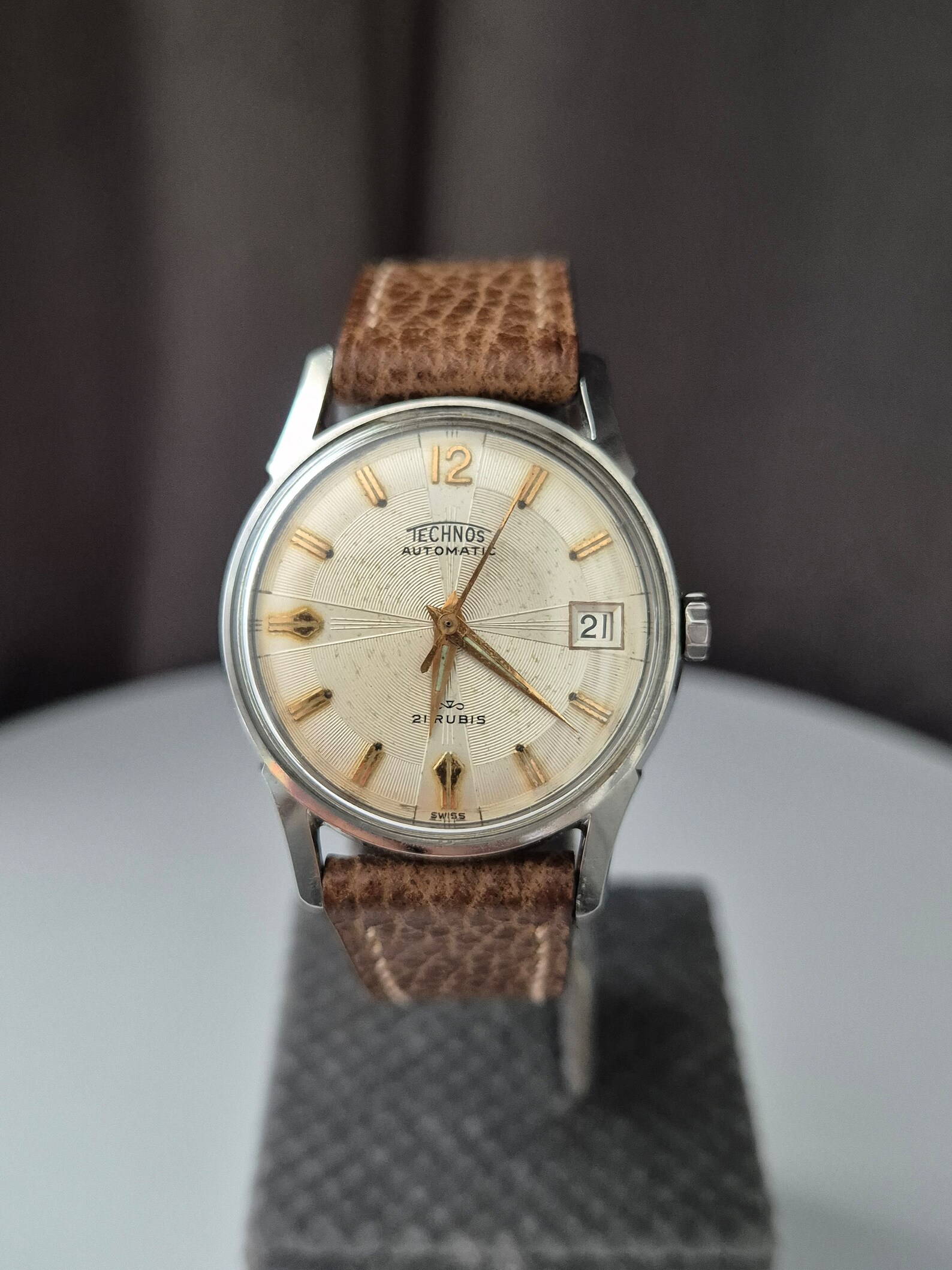 Stunning Technos Automatic Watch Calatrava Cal. AS 1701 Men 1960s ...