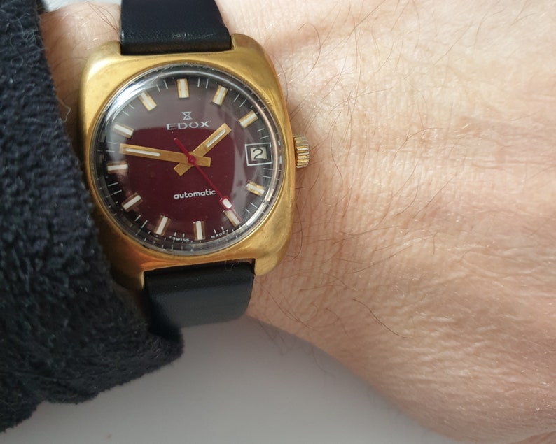 Vintage Rare EDOX AUTOMATIC Watch Beautiful Condition - Etsy