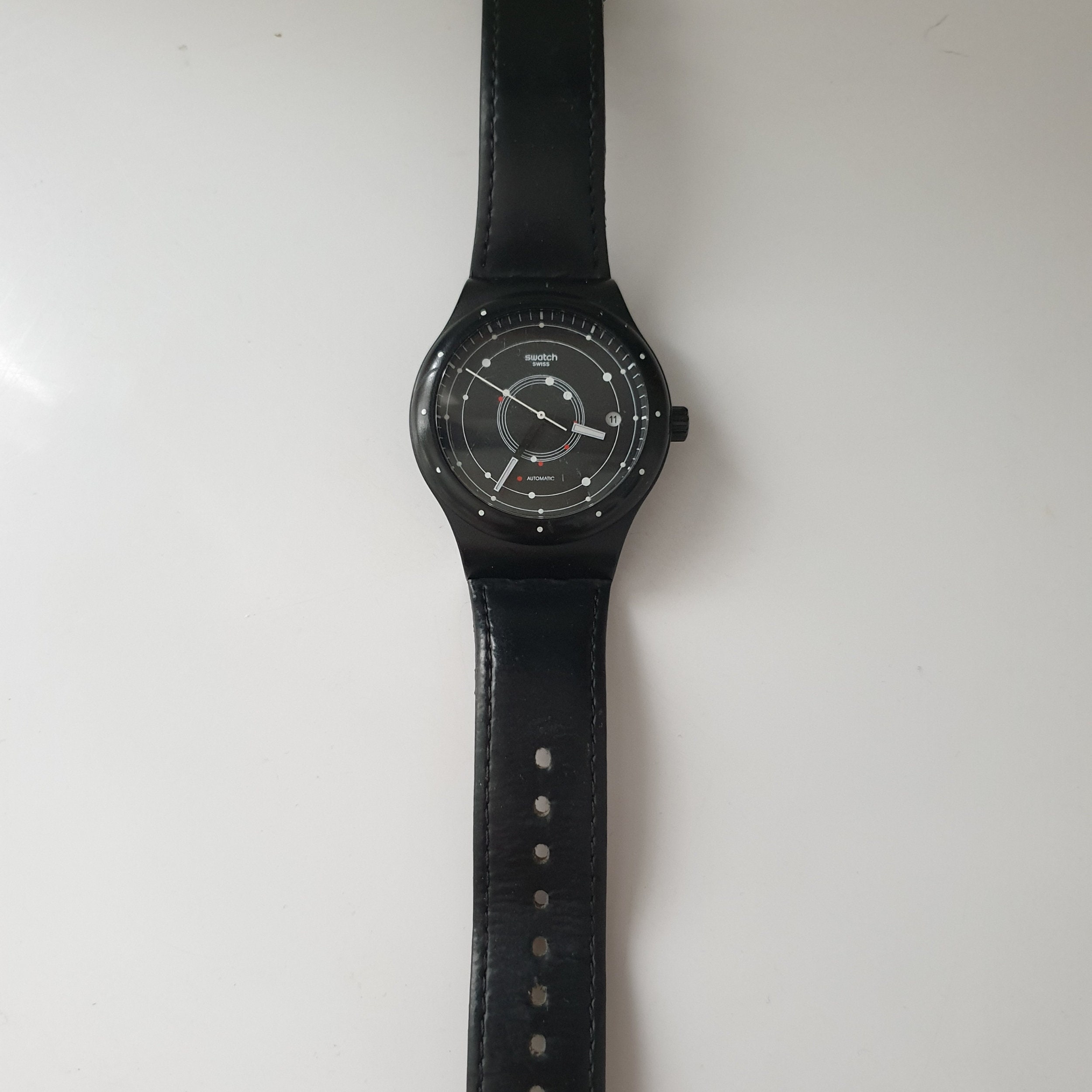 Swatch System51 Automatic SUTB400 42mm Black Plastic Collectible Wrist ...