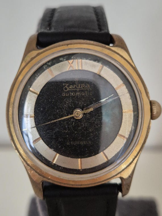 Rare Zentra Automatic Watch Bullseye Cal. 48 Men/Wome… - Gem