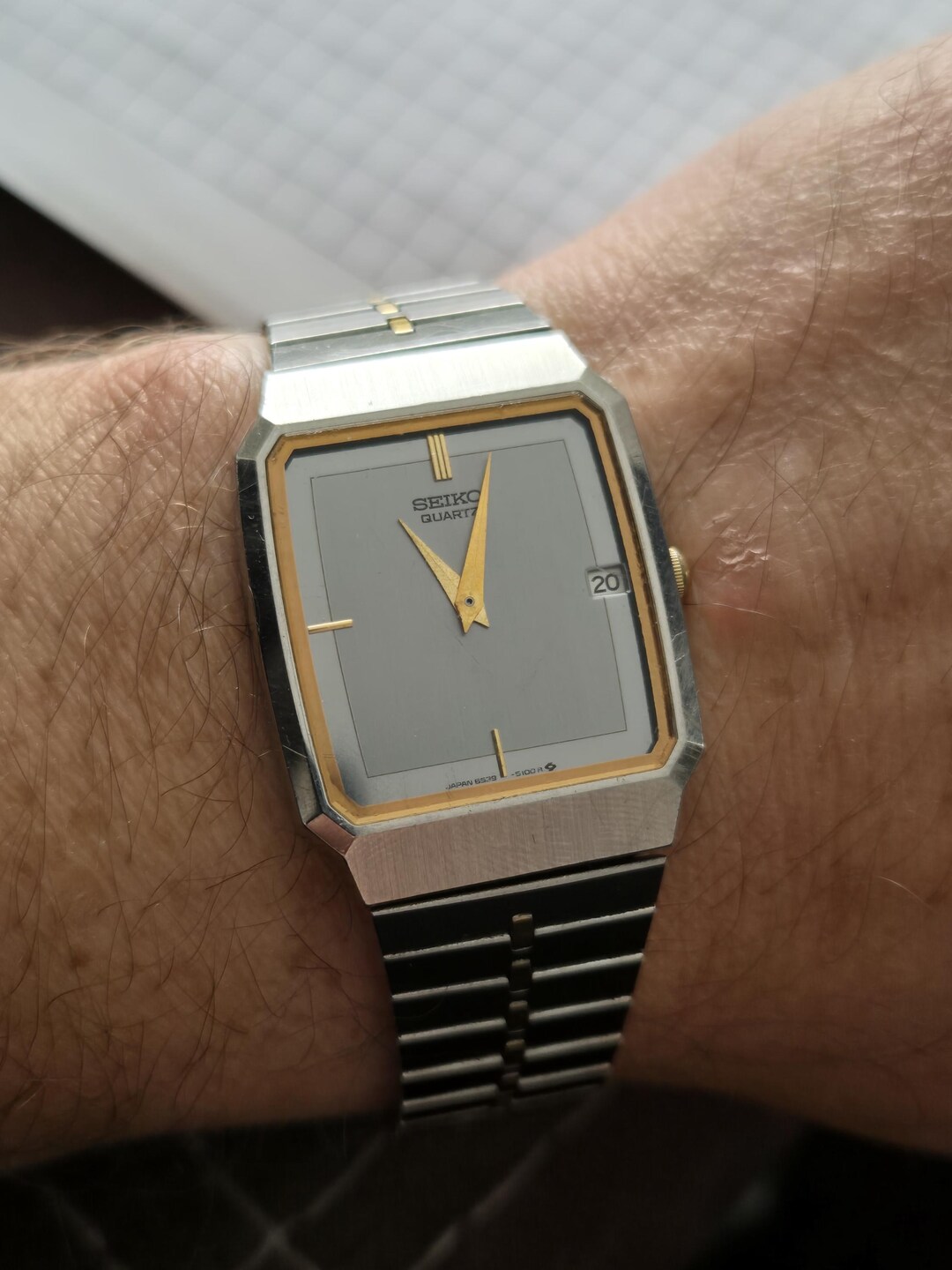 Vintage Seiko Tank Quartz Watch,gift for Mothers,gift for Fathers, Birthday Gift,minimalist ...