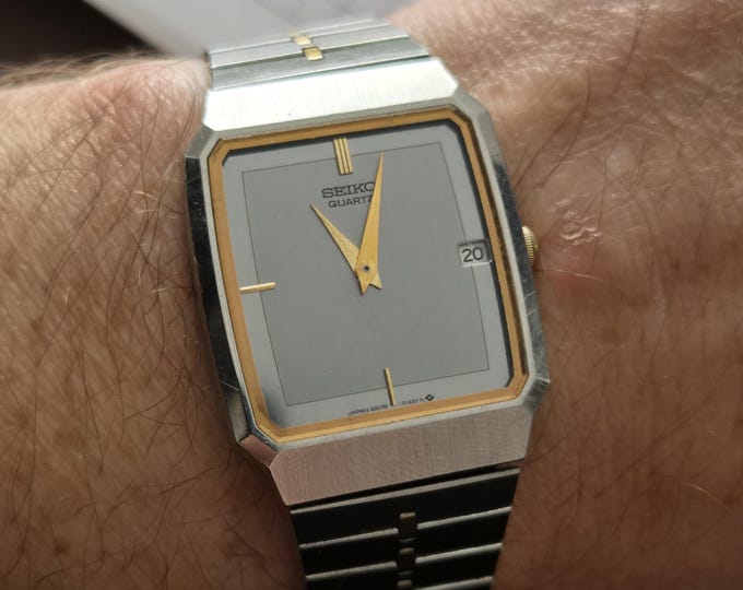 Reserved for Bruce Vintage Seiko Tank Quartz Watch,gift for Mothers,gift for Fathers, Birthday ...