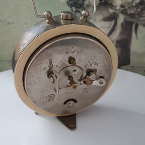 Rare Vintage JERGER Repetition Alarm Clock Luminous,west Germant Desk ...