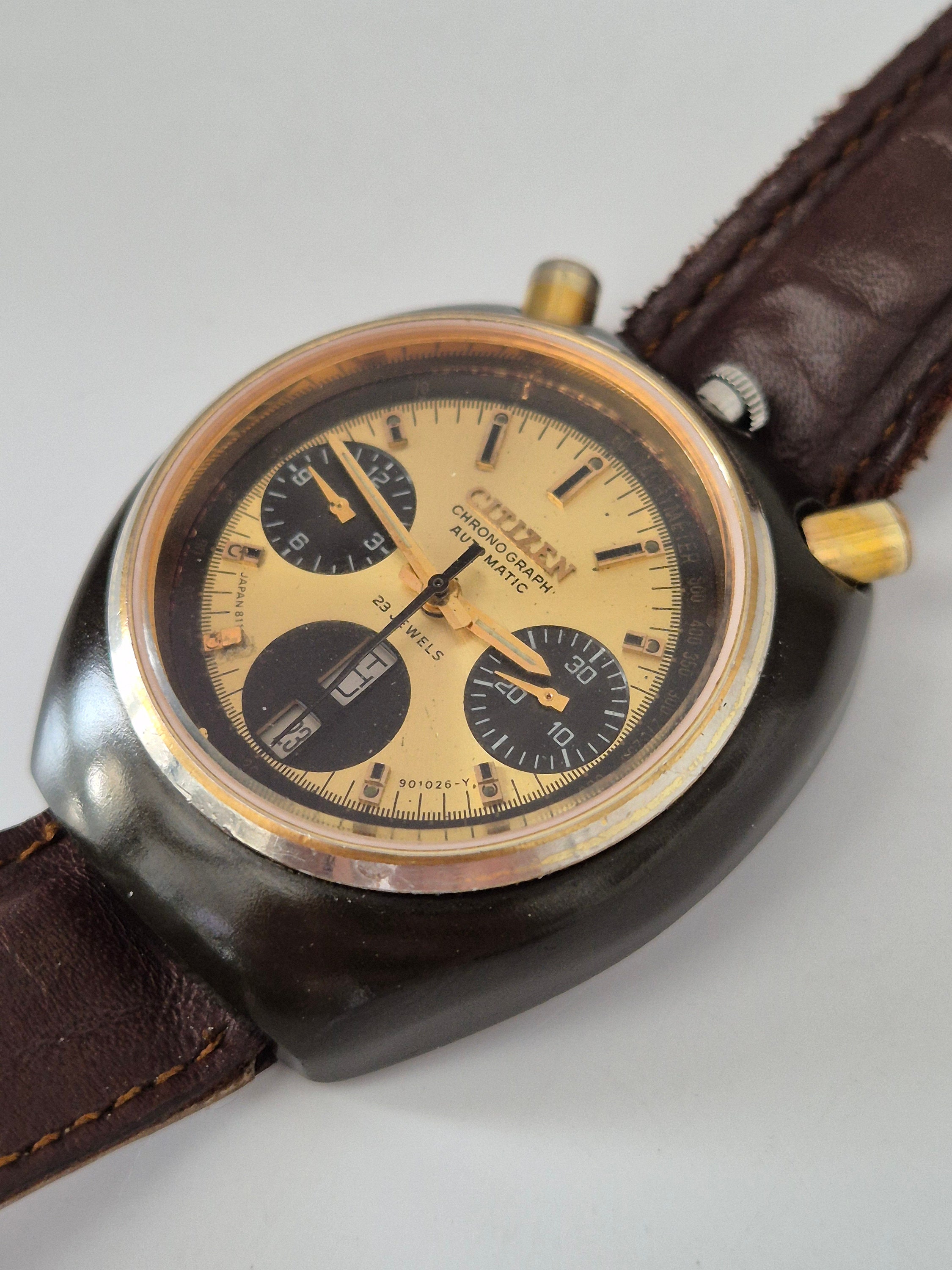 Great CITIZEN Bullhead Challenge Timer Flyback Chonograph Automatic ...