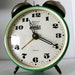 Vintage 1950's Serkisof Mechanical Alarm Table Clock, Antique Desk ...