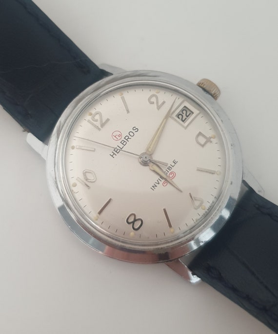 Rare HELBROS Vintage 1950's Mechanical Hand Winding … - Gem