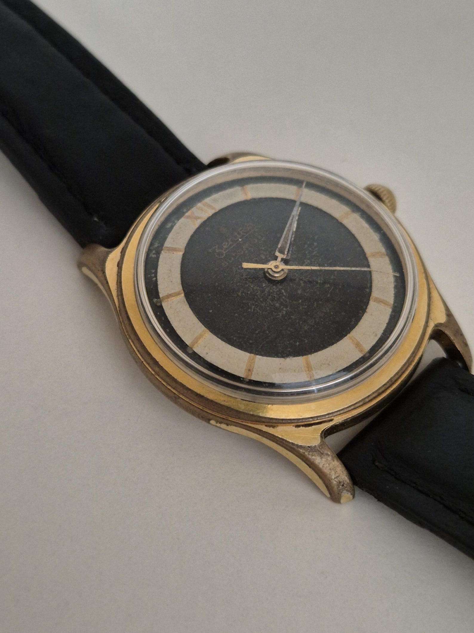 Vintage Zentra Automatic Bullseye Watch, German Made 1950s, Gold Plated ...