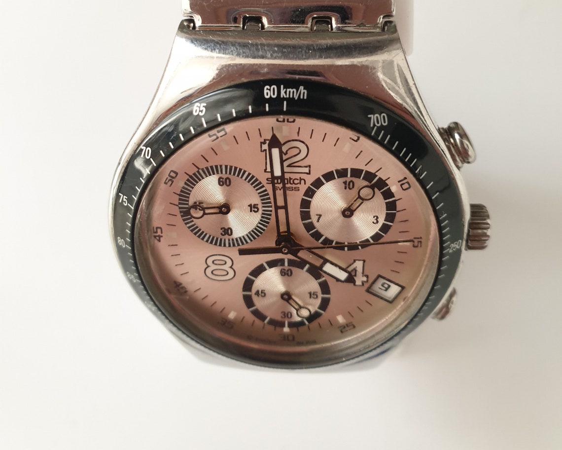 Swatch Irony Chronograph ' Get in the Game' YCS450 Watch Vintage 2003 - Etsy