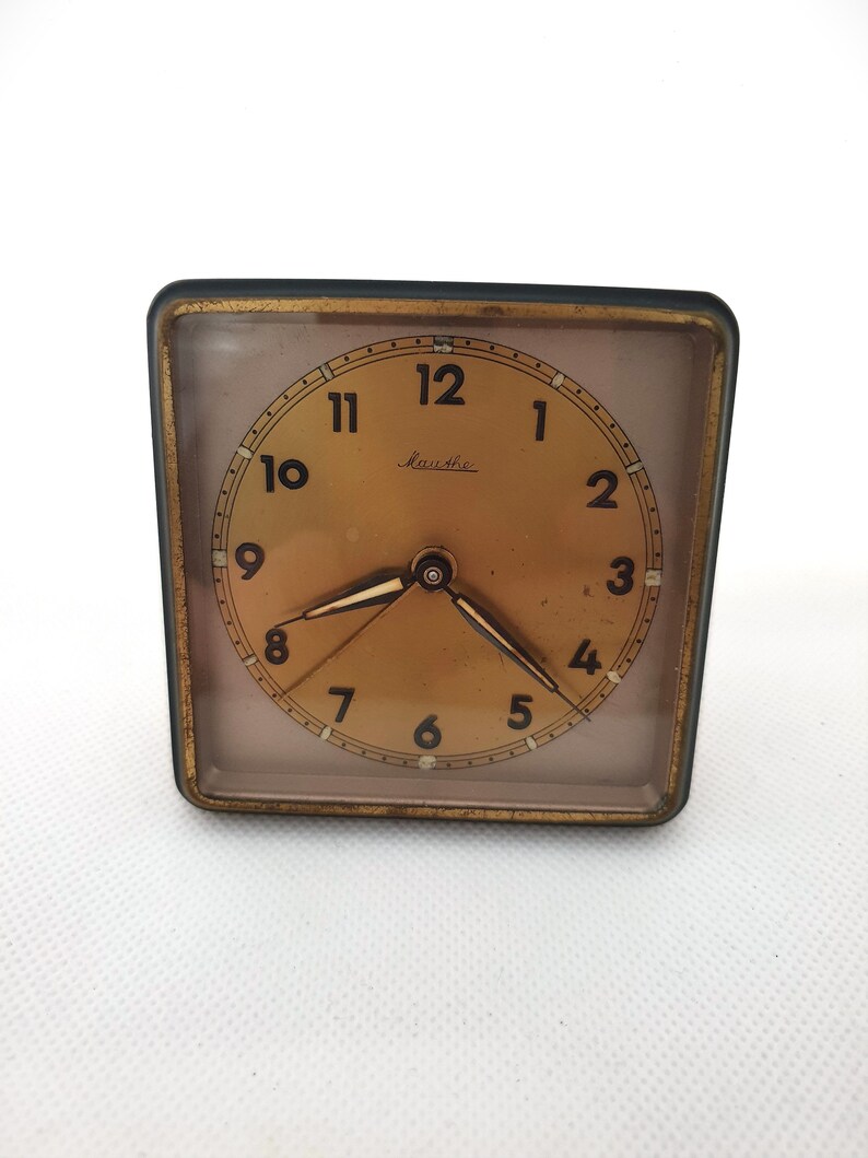 Vintage Mauthe Alarm Desk Clock 1950's German Mademanual - Etsy