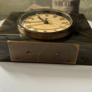 Metamec Rare Vintage Bakalite Table Clock, Battery Mantel Clock ...