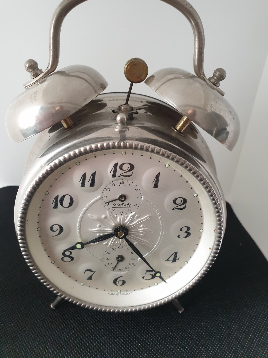 Vintage 1960's Wehrle Mechanical Alarm Table Clock - Etsy