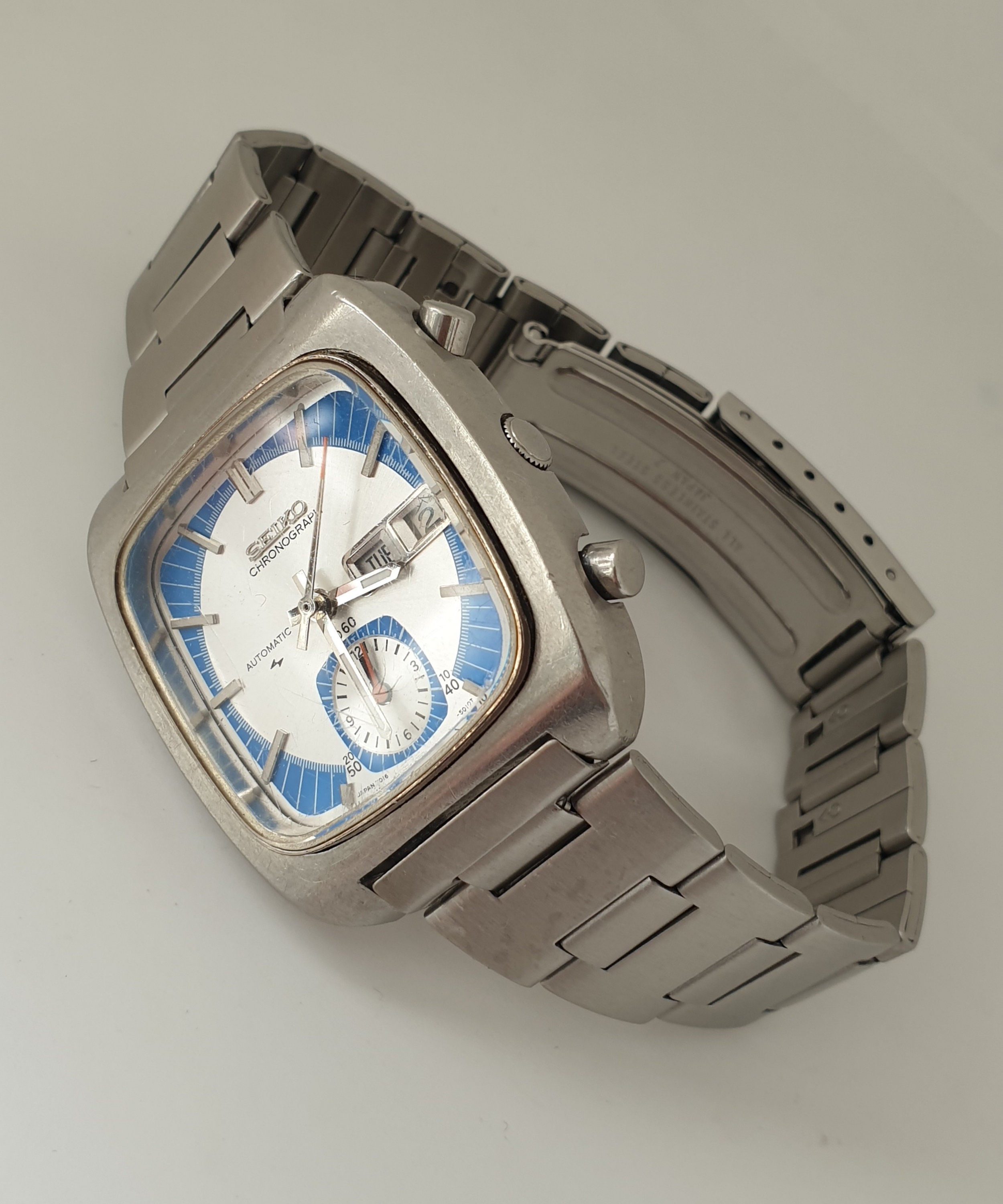 Ultra Rare Seiko Monaco Automatic Chronograph Men's Watch 7016-5011 ...