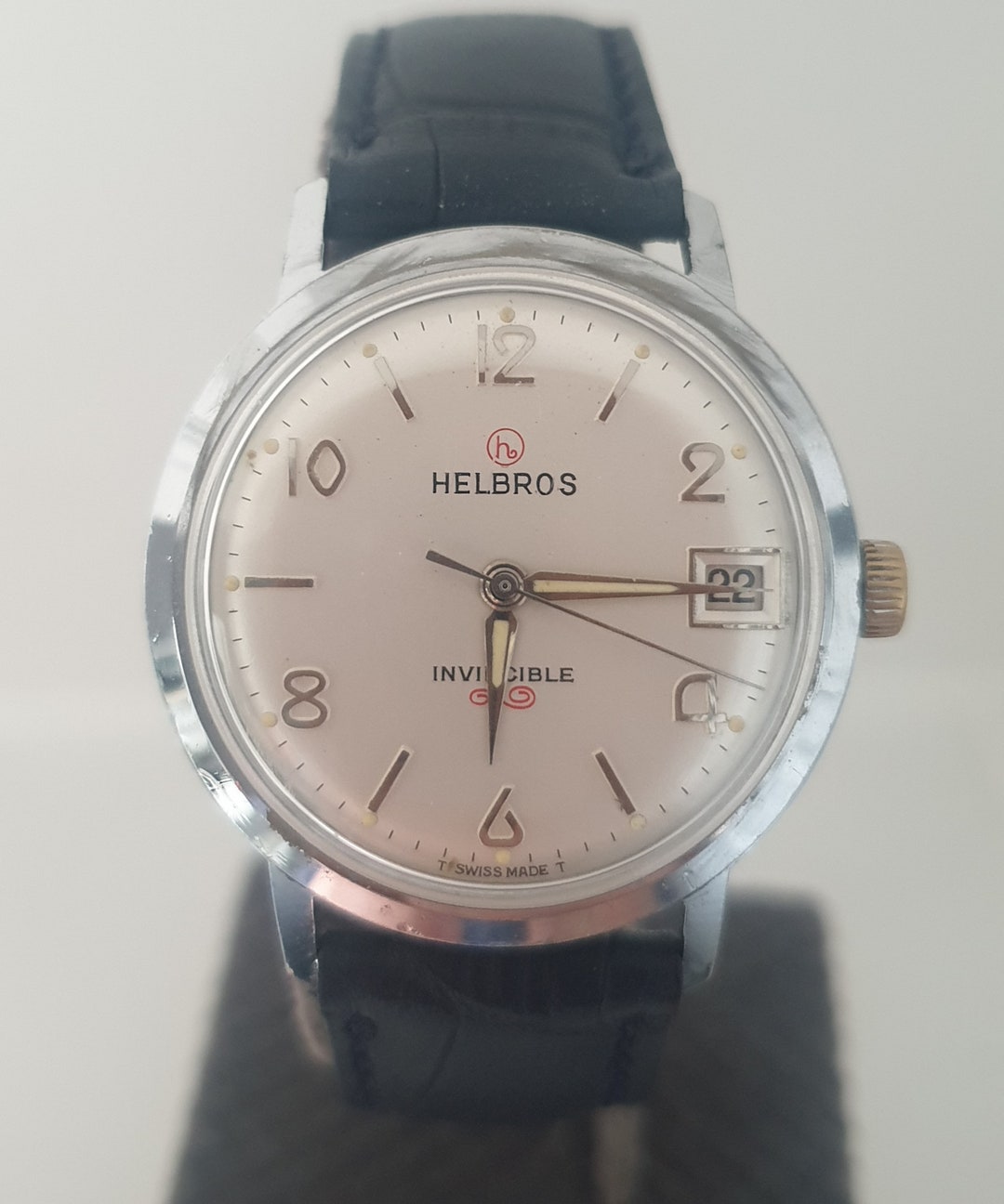 Rare HELBROS Vintage 1950's Mechanical Hand Winding Wristwatch ...