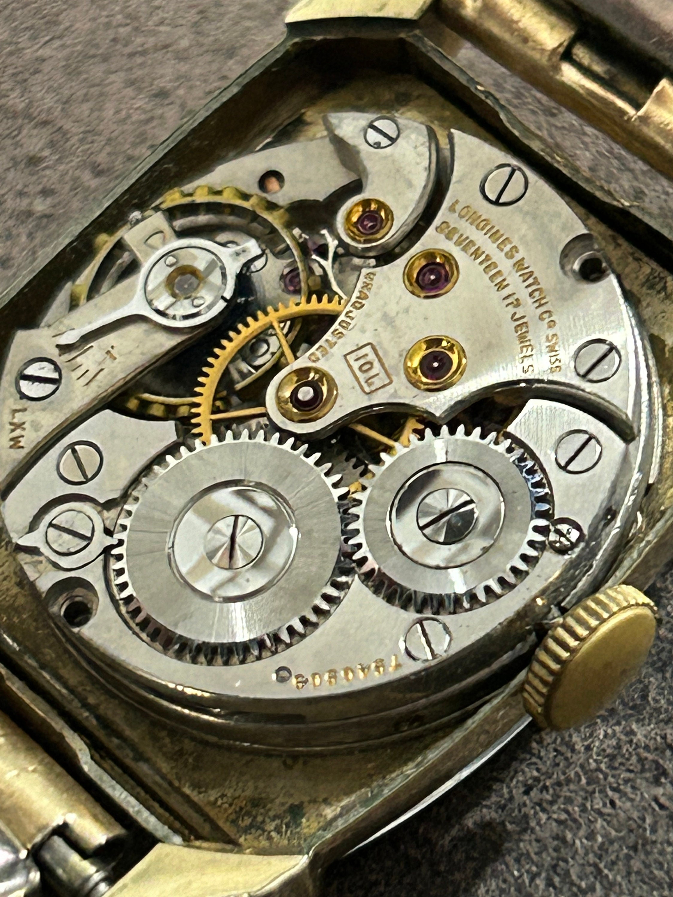 Vintage Longines Art Deco 10K Gold Plated Watch, 1940s Hand Winding - Etsy