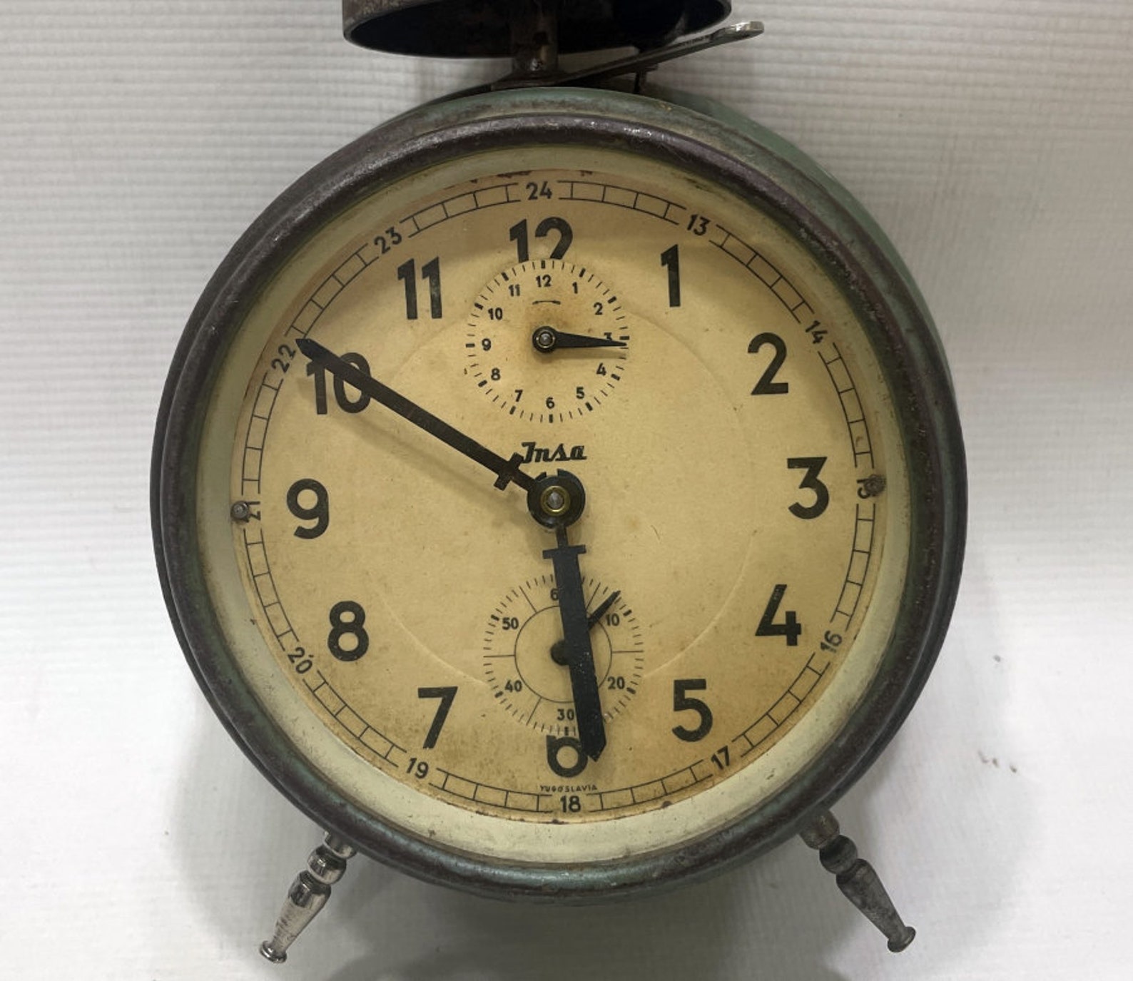 Vintage 1940s Insa Mechanical Alarm Clock, Yugoslavian Desk Clock - Etsy