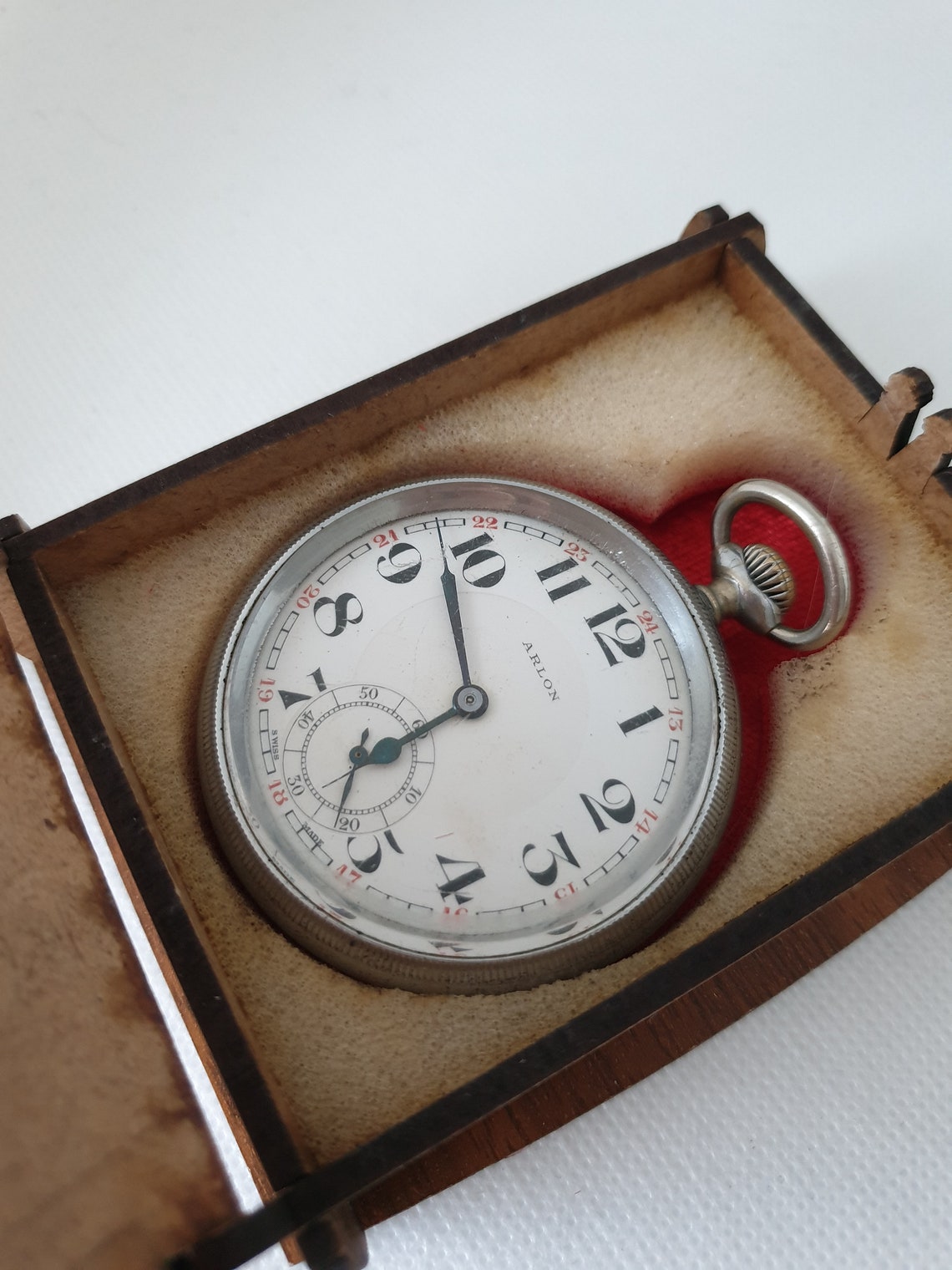 Vintage ARLON 1960's Swiss Mechanical Pocket Watch - Etsy