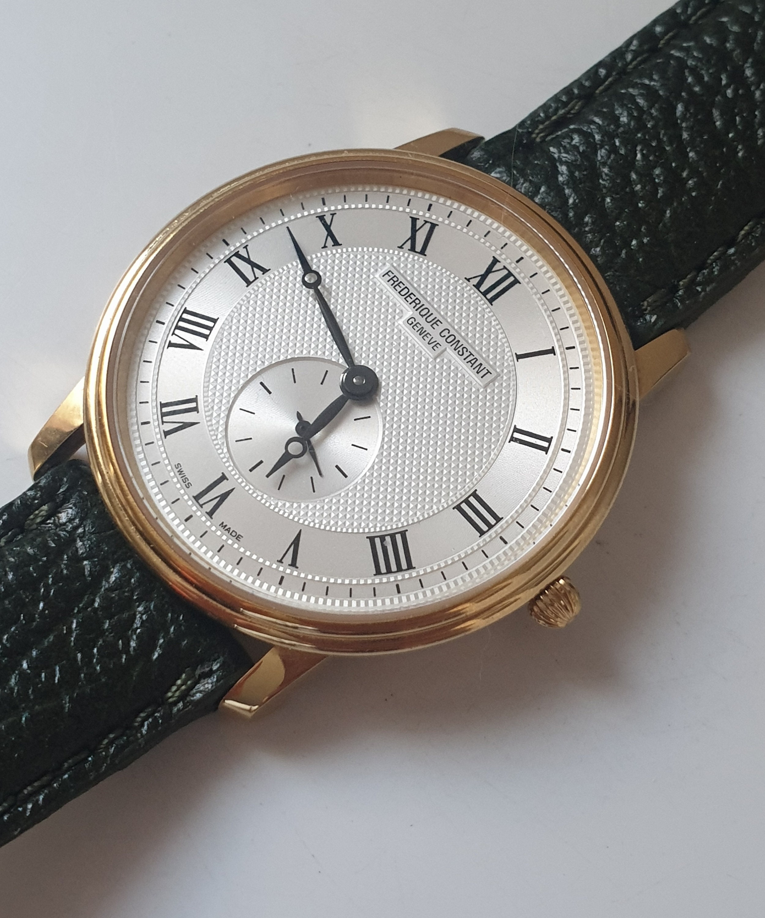 Excellent Frederique Constant Gold Plated Slimline Wrist Watch,nos ...