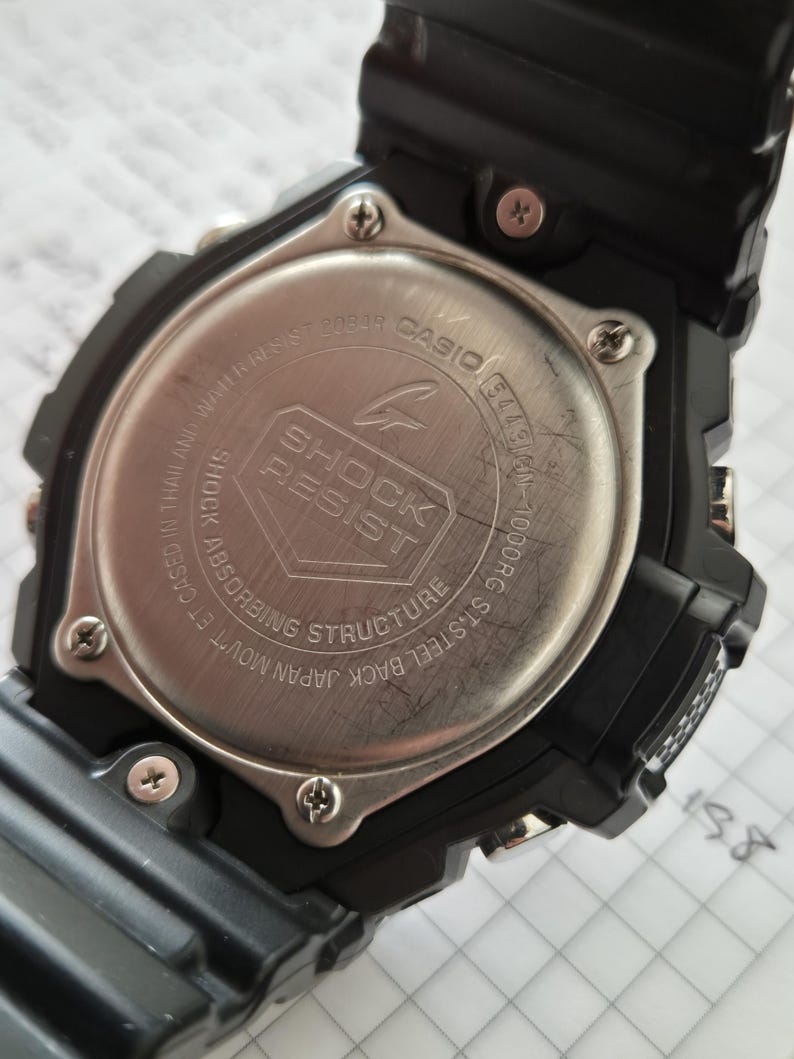Rare Vintage Casio G-shock Watch Gulf Master Moon Tide Graph Quartz Men ...