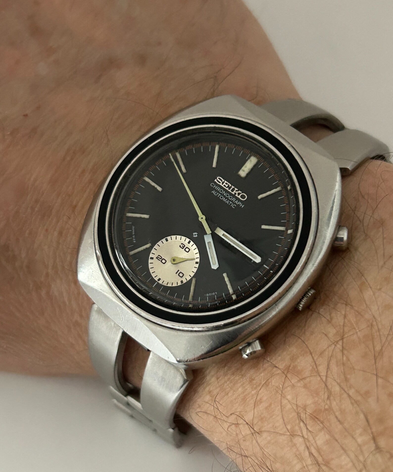 Rare Seiko Chronograph Automatic Wristwatch 6139-8002 Men 1970's Vintage Collection Watch, All ...