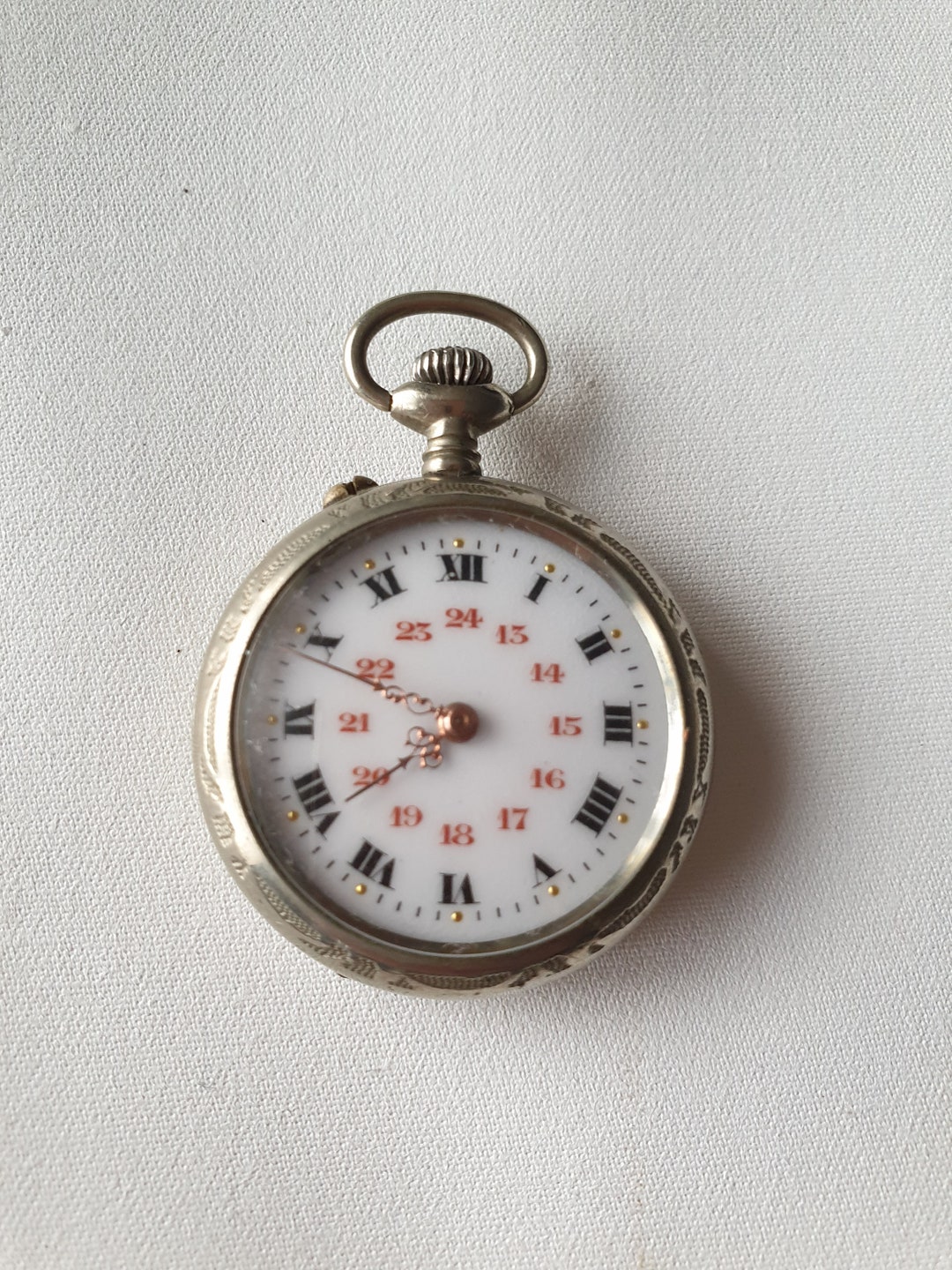 Antique Depose Argentan Pocket Watch, Open Face, Manual Wind - Etsy