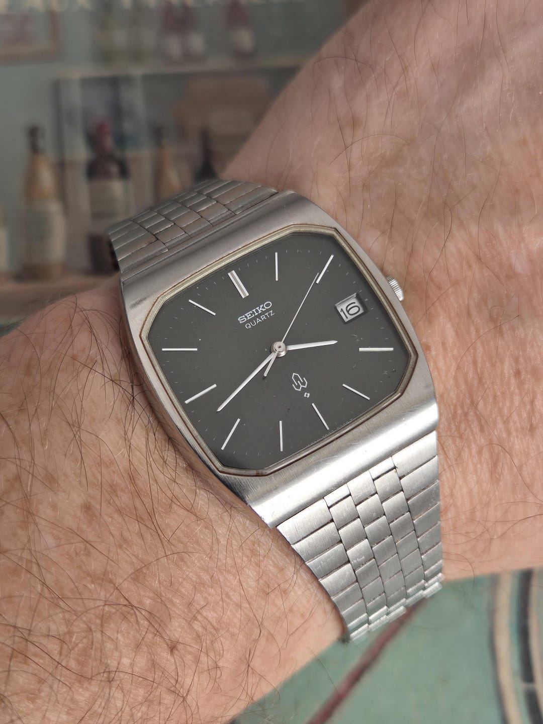 Vintage Seiko Tank Quartz Watch,gift for Mothers,gift for Fathers, Birthday Gift,minimalist ...