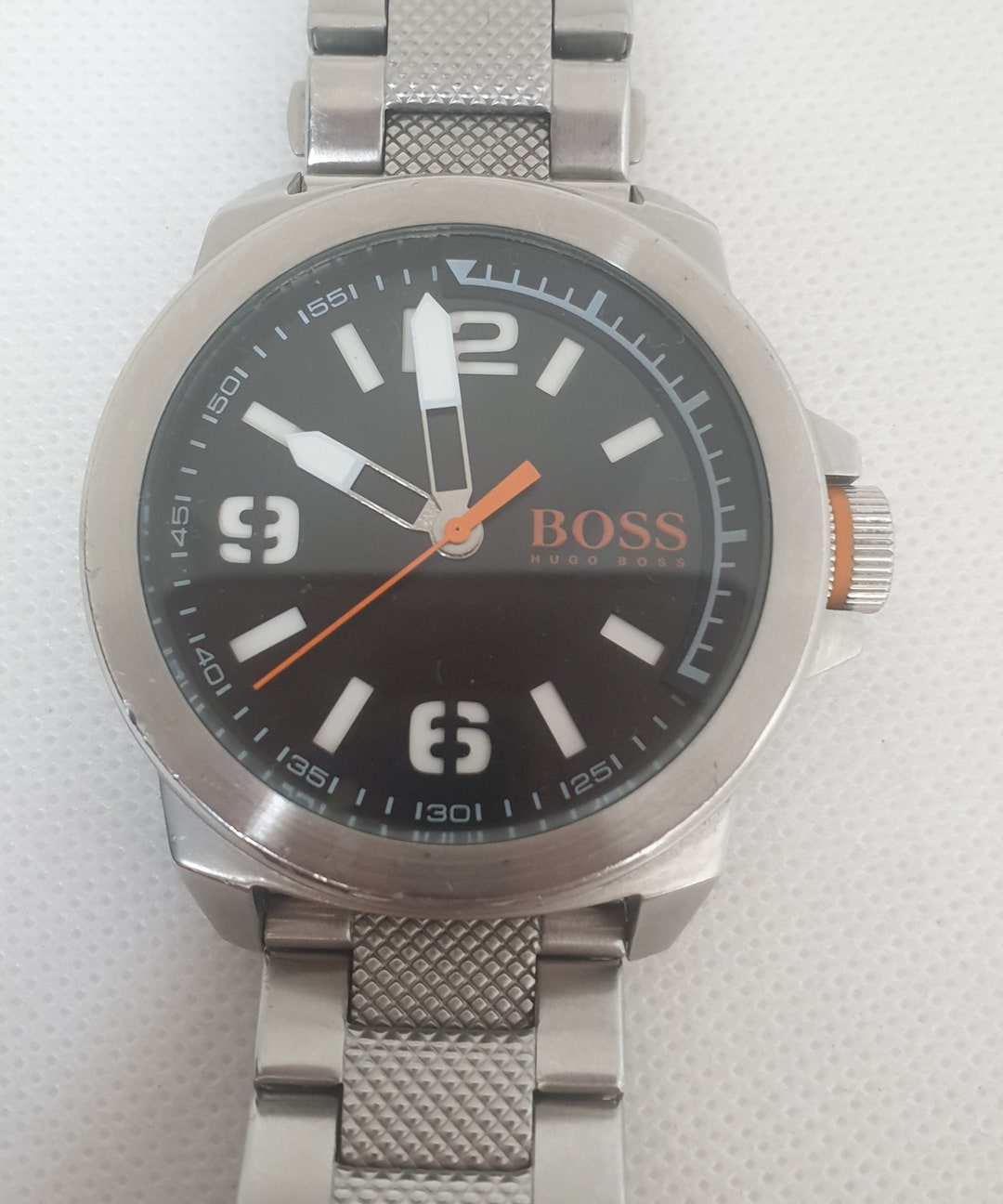 Perfect Mens Hugo Boss Watch Orange New York ,all Original ,stainless ...
