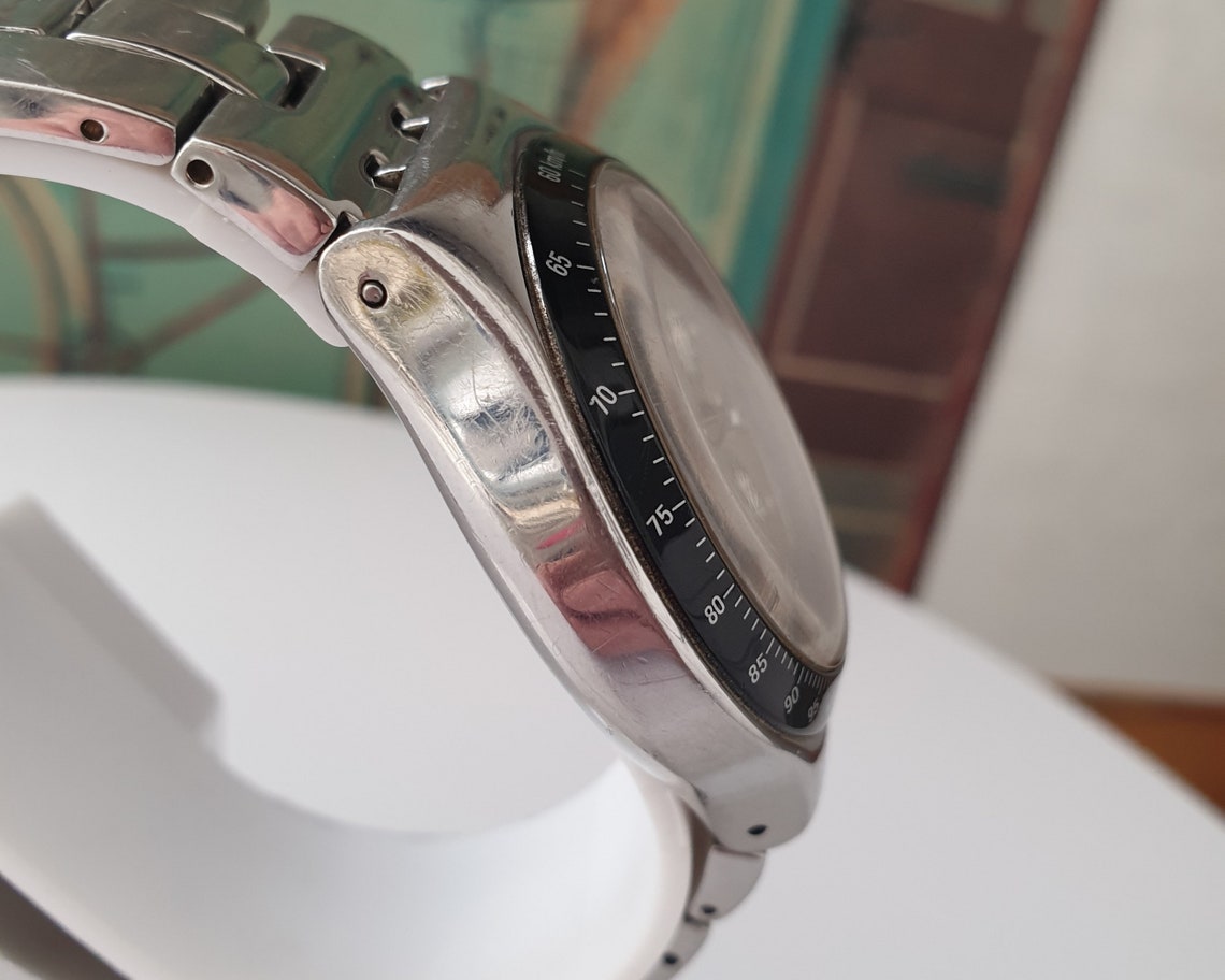 Swatch Irony Chronograph ' Get in the Game' YCS450 Watch Vintage 2003 - Etsy