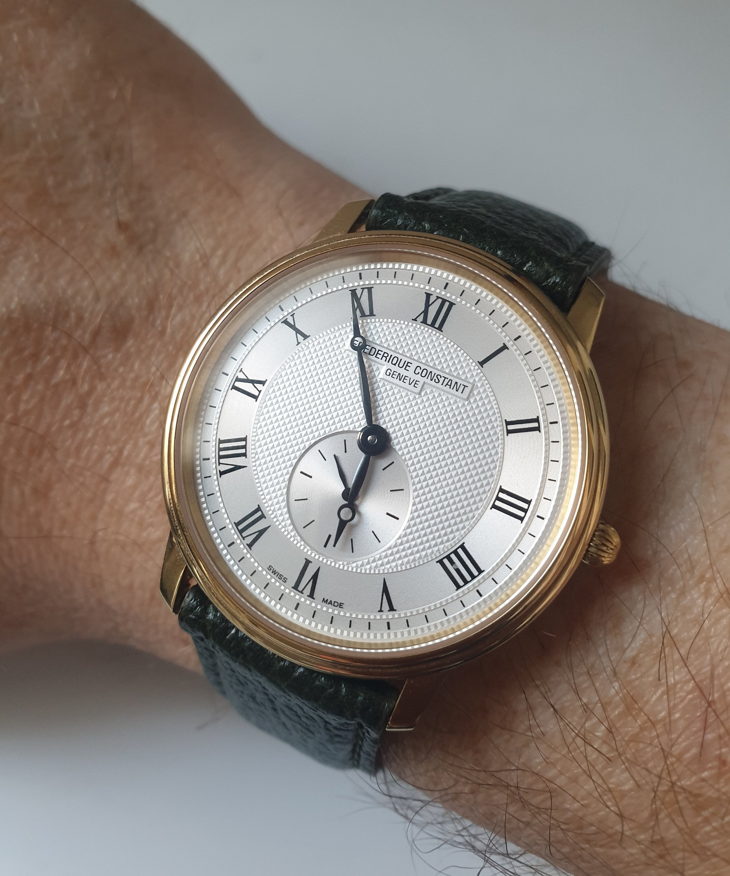 Excellent Frederique Constant Gold Plated Slimline Wrist Watch,nos ...